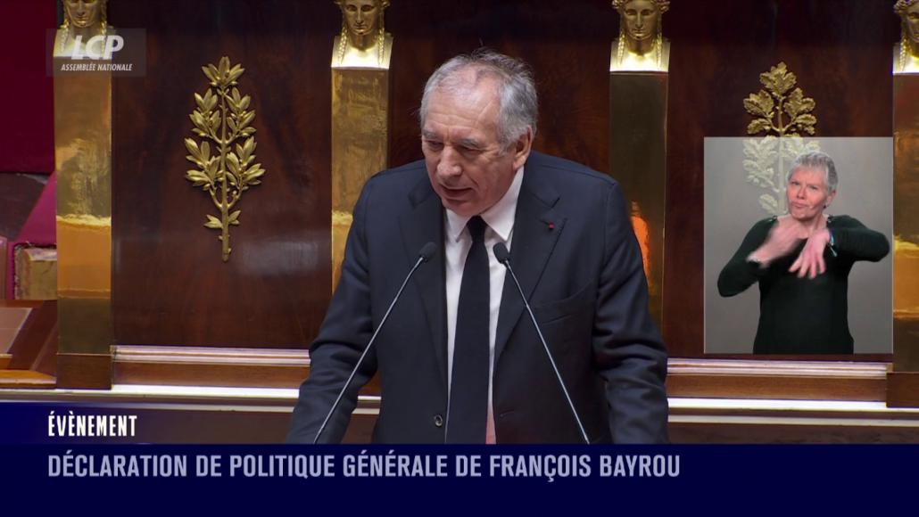[DIRECT] Déclaration de politique générale de François Bayrou à l ...