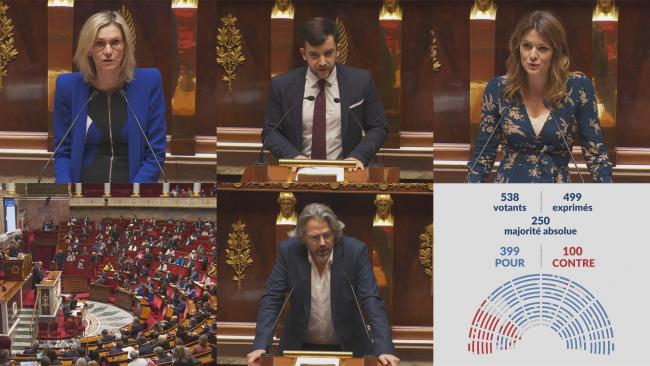 Séance Publique à Lassemblée Nationale Nucléaire Vote Final Du